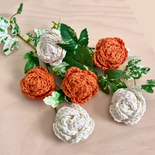 Realistic Crochet Rose Pattern - Etsy