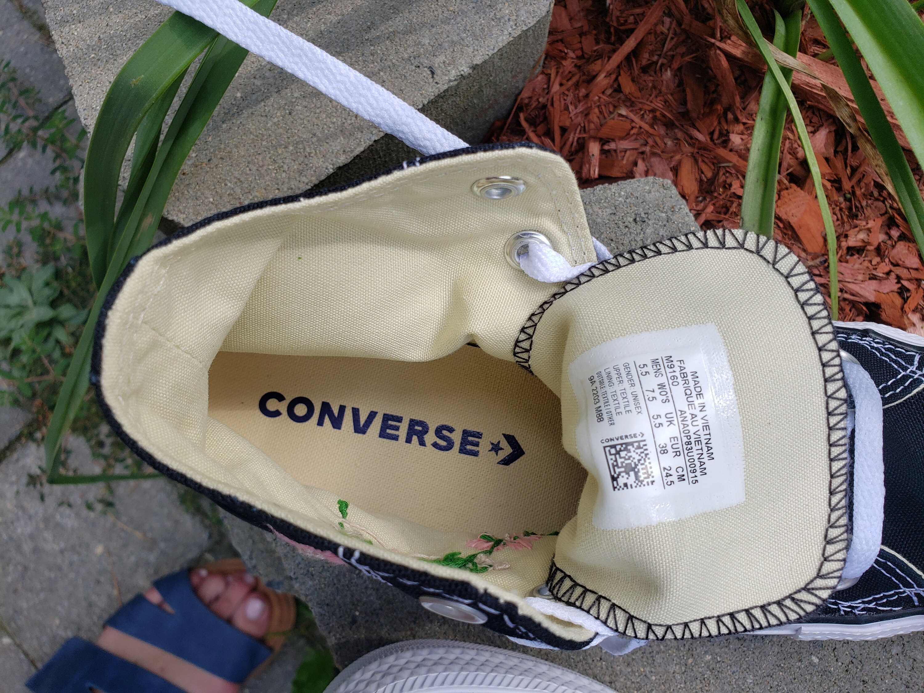 Embroidered Converse High-tops - Etsy