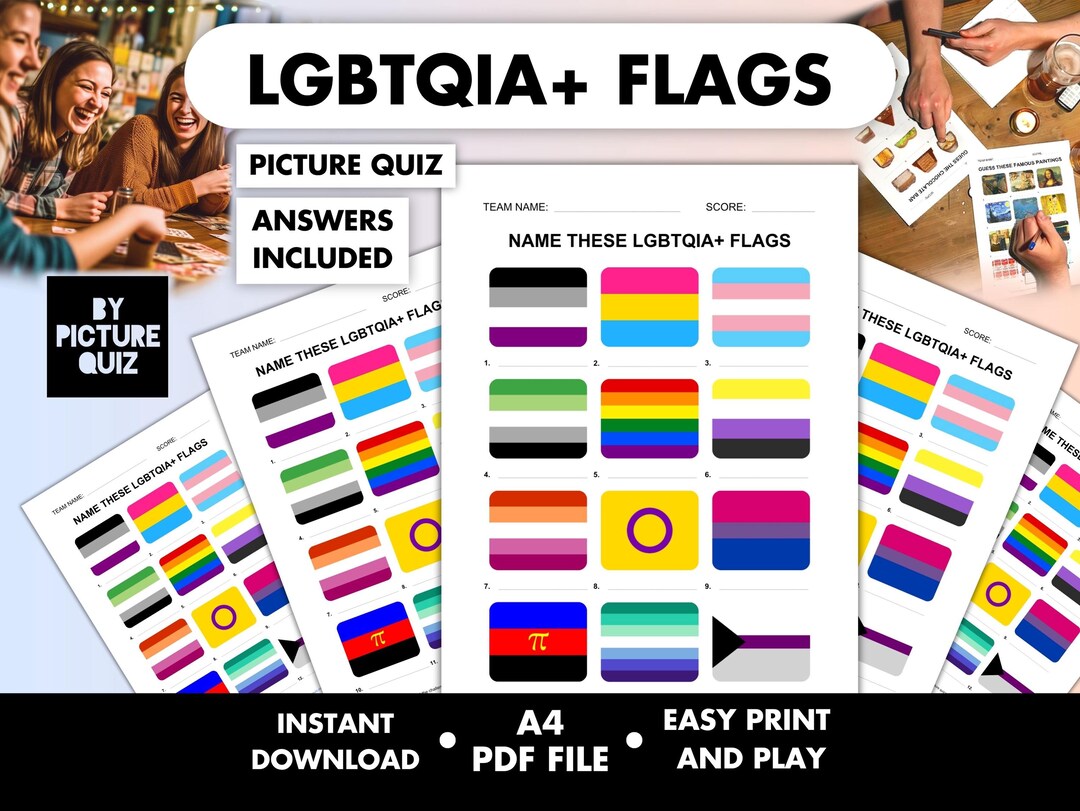 LGBTQIA+ Flags Picture Quiz • Pride Flags Trivia • Pride Month ...