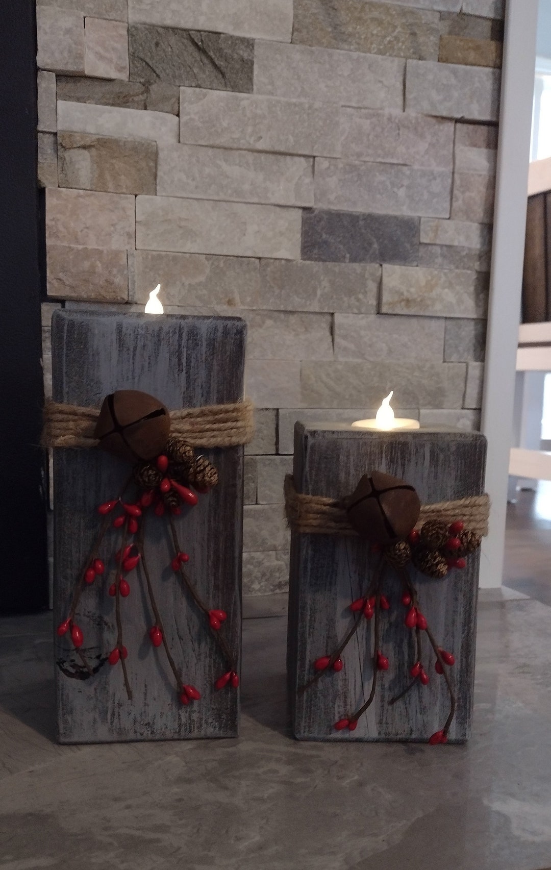 Rustic Candle Holder, Country Candle Holder, Farmhouse Decor, Farmhouse ...