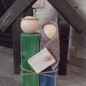 Rustic Nativity Set, Wood Nativity, Country Christmas, Rustic Christmas ...