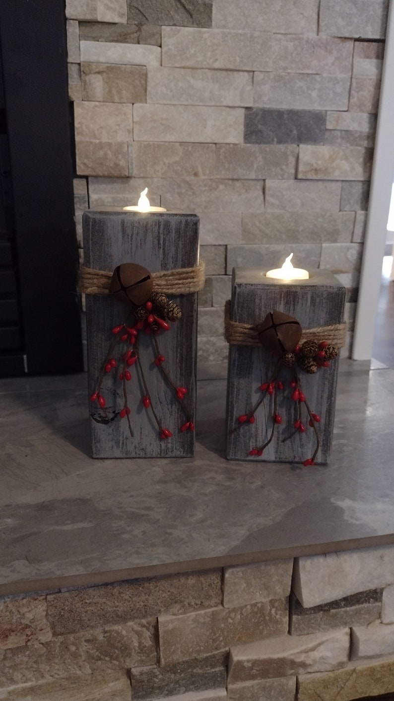 Rustic Candle Holder, Country Candle Holder, Farmhouse Decor, Farmhouse ...