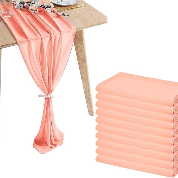 Peach Table Runner - Etsy