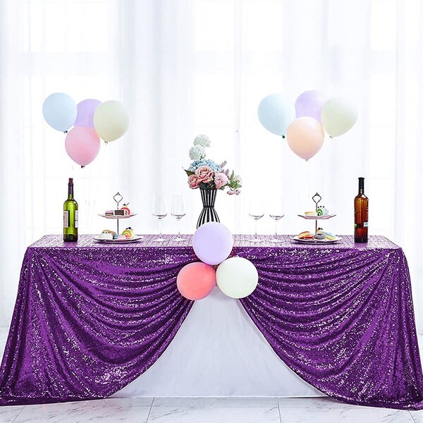 Purple Tablecloth - Etsy