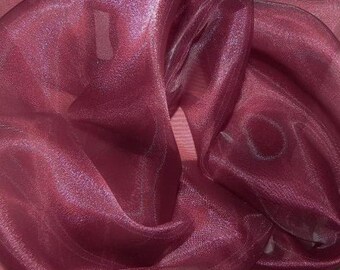 Polyester Soft Light Weight, Sheer, See Through Crystal Organza Fabric ...