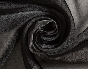 Polyester Soft Light Weight, Sheer, See Through Crystal Organza Fabric ...