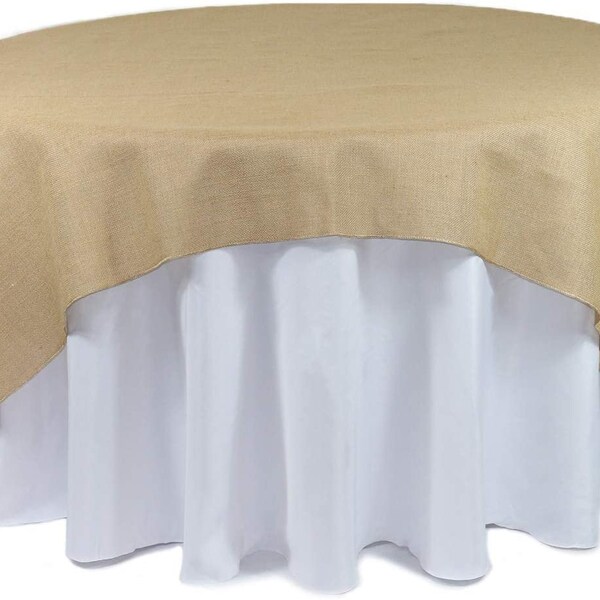 Burlap Table Overlay - Etsy