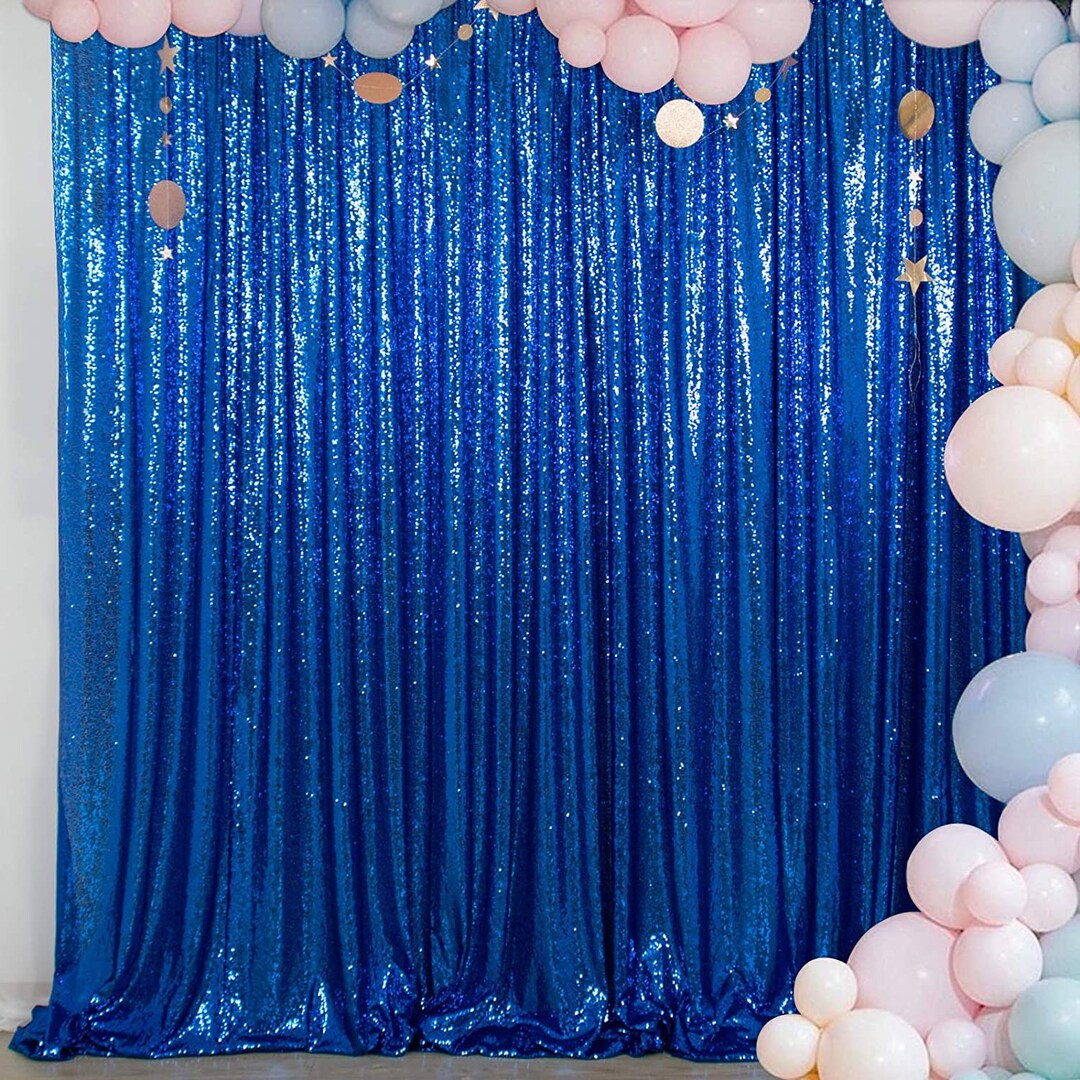 ROYAL Sequin Backdrop 1 Panel 10FT X 10FT Christmas Party Backdrop Curtains Glitter Photo ...