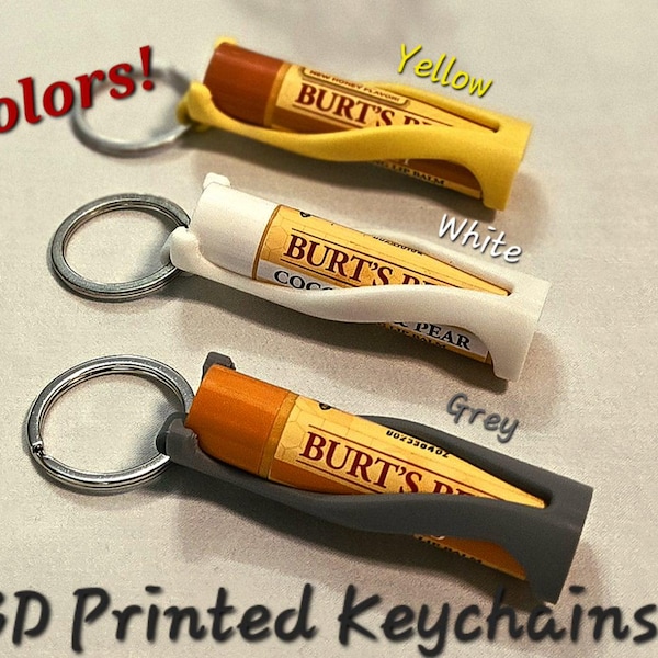 Chapstick Keychain 3d Printed - Etsy