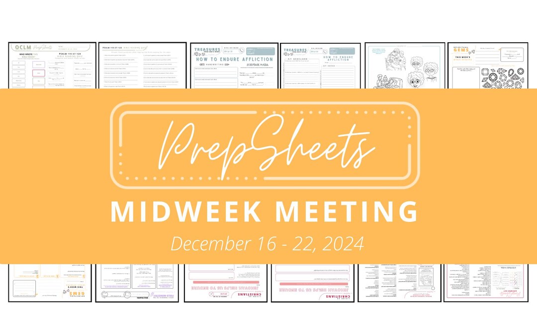 Dec 16-22 OCLM Midweek Meeting Prepsheets Canvas & Paper NZ JW Digital ...
