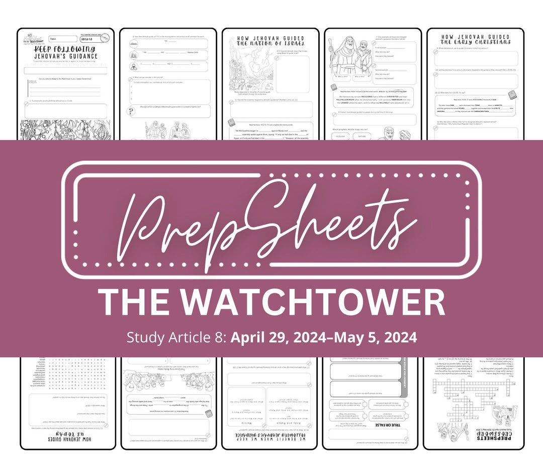 April 29-may 5 Watchtower Study Public Talk Notes Greeting Cards ...