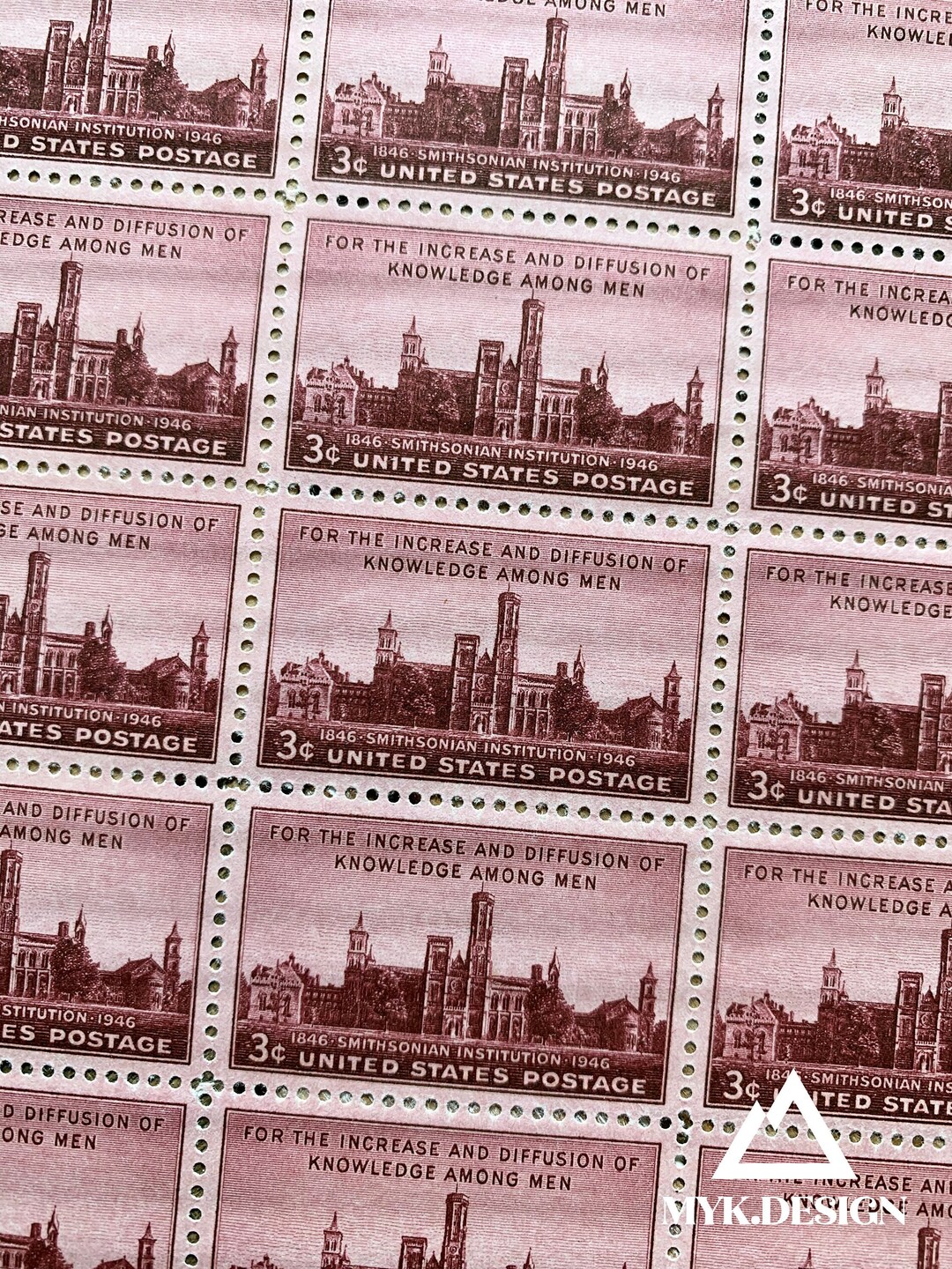 The Smithsonian Institution | 1946 | Vintage US Postage Stamps | Face ...