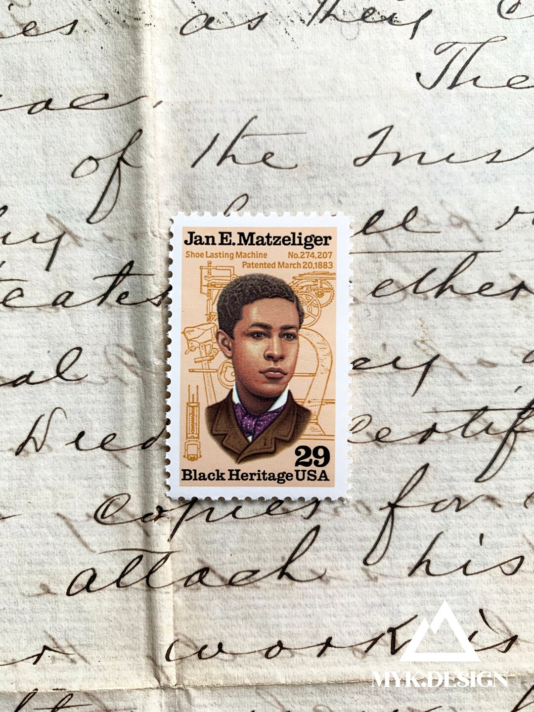 Jan Matzeliger 1991 Vintage US Postage Stamps Face Value 29 Cents Scott ...