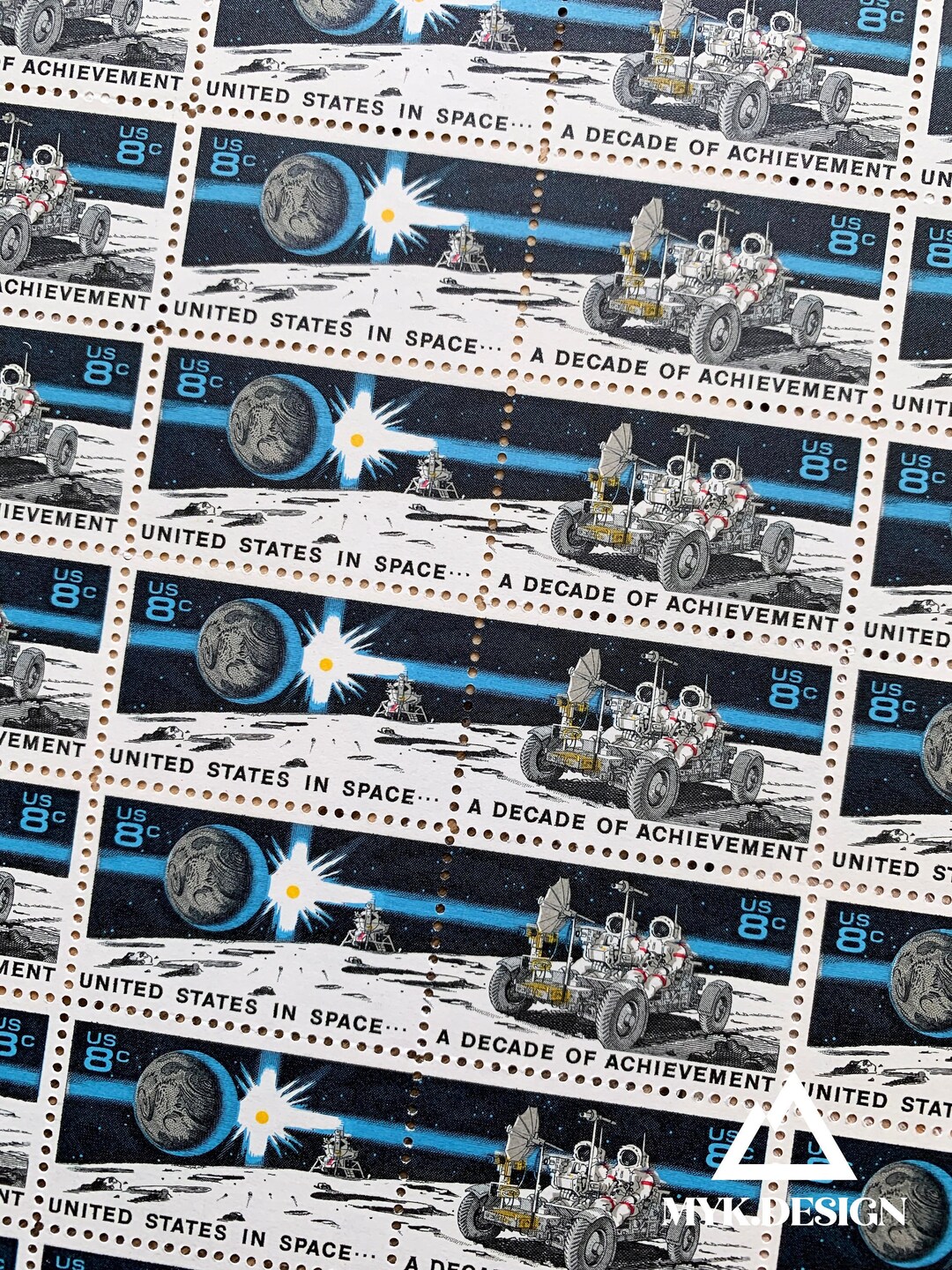 Space Achievement | 1971 | Vintage US Postage Stamps | Face Value 8 ...