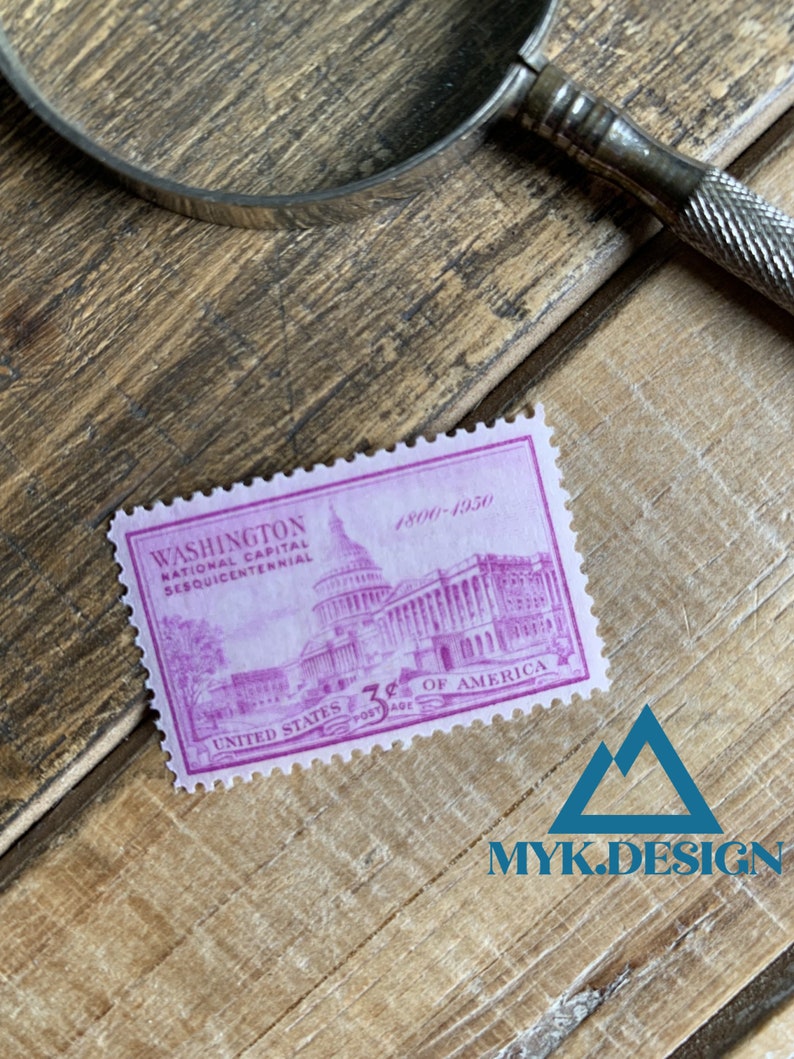 Capitol 1950 Vintage US Postage Stamps Face Value 3 - Etsy