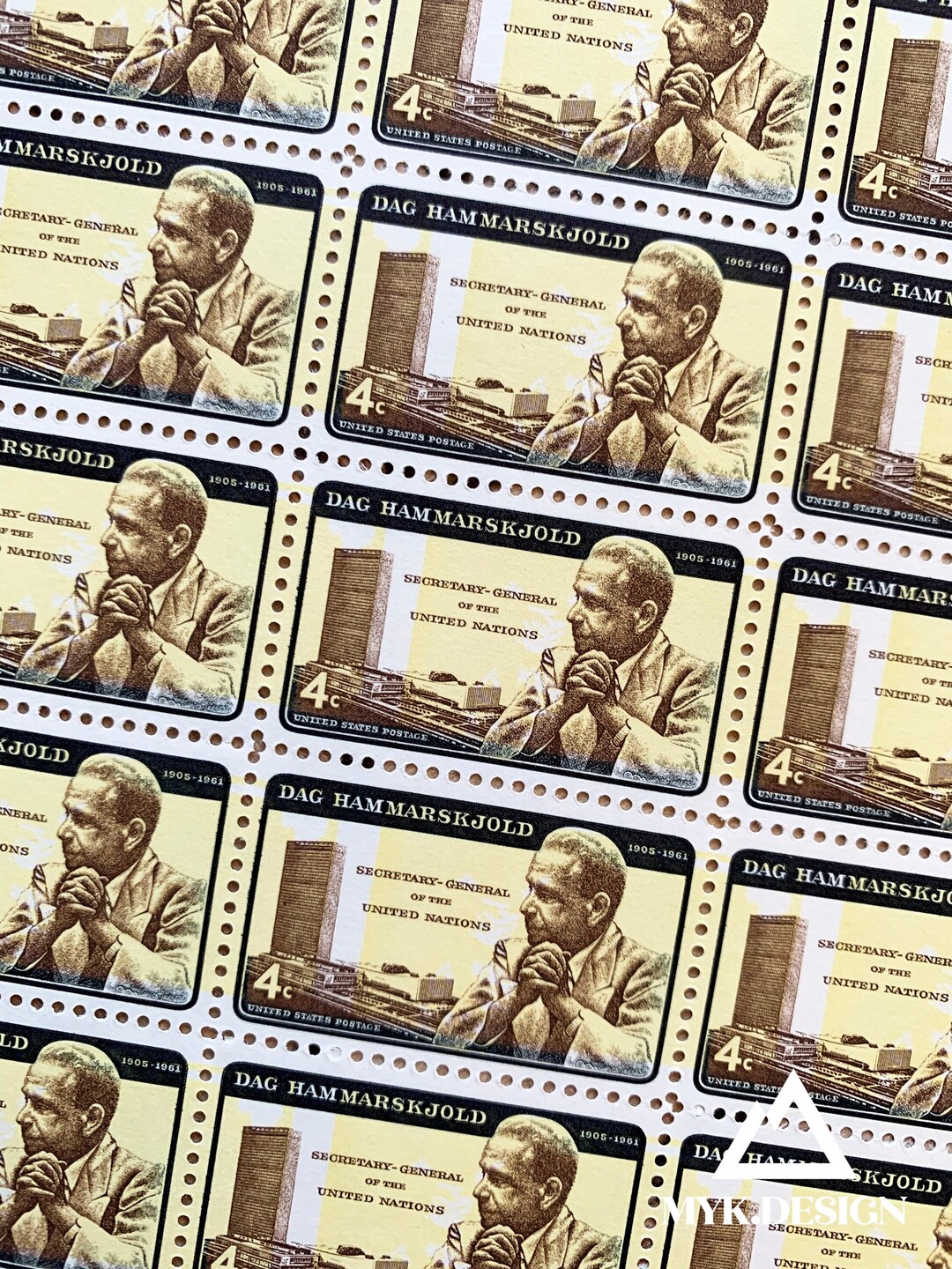 Dag Hammarskjold Invert Stamp | 1962 | Vintage US Postage Stamps | Face ...
