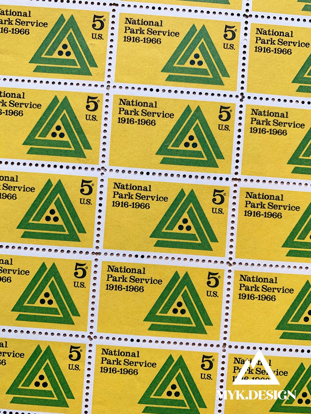 National Park Service, 50 Years | 1966 | Vintage US Postage Stamps ...