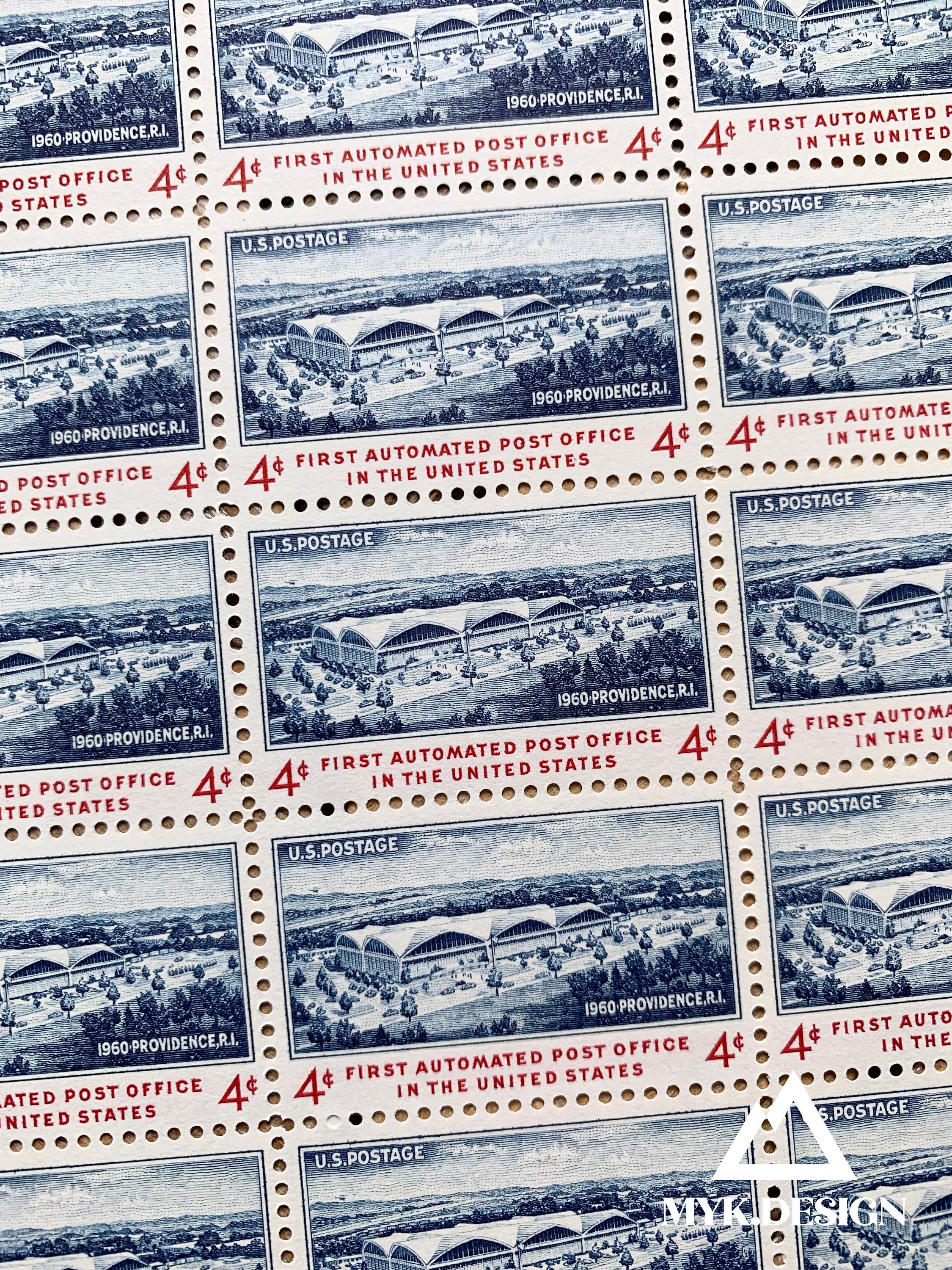 First Automated Post Office | 1960 | Vintage US Postage Stamps | Face ...