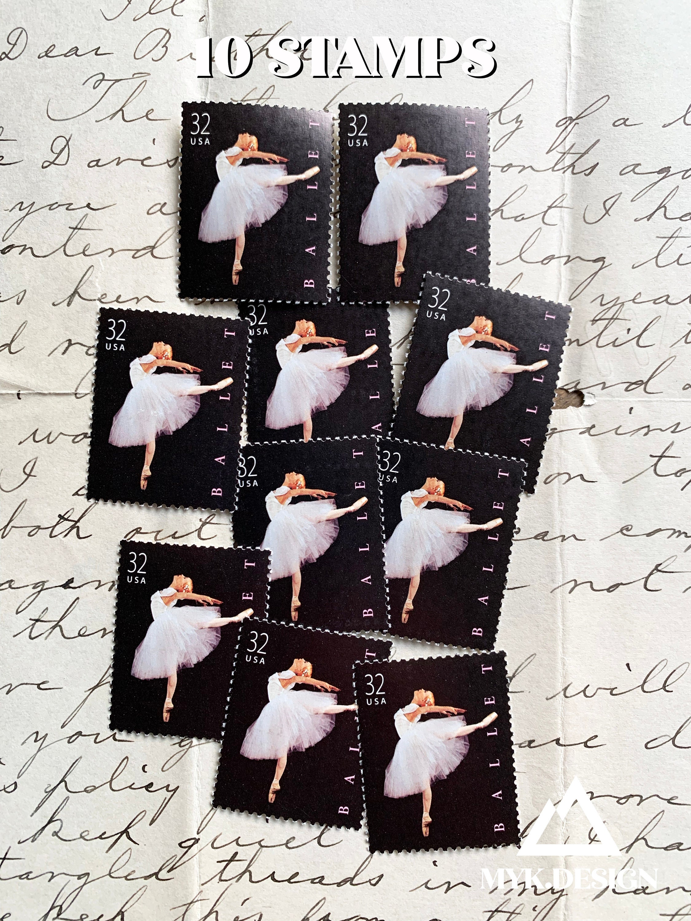 Ballet 1998 Vintage US Postage Stamps Face Value 32 Cents Scott 3237 ...