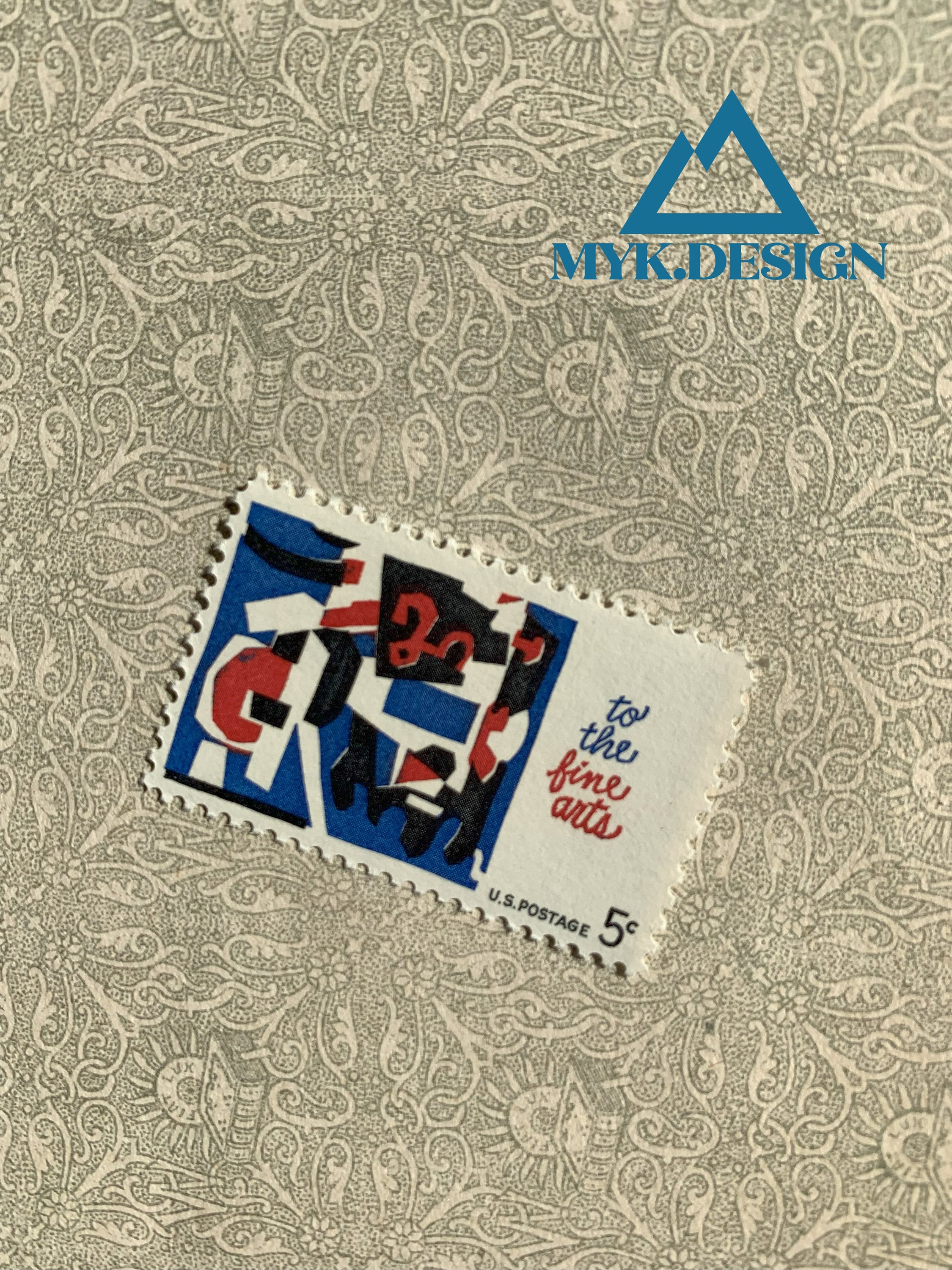 Fine Arts | 1964 | Vintage US Postage Stamps | Face Value 5 Cents ...