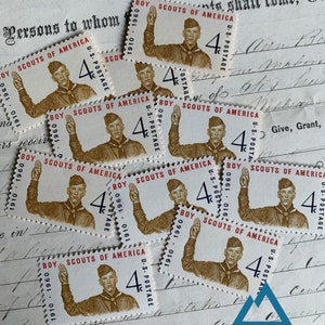 Boy Scouts | 1960 | Vintage US Postage Stamps | Face Value 4 Cents ...