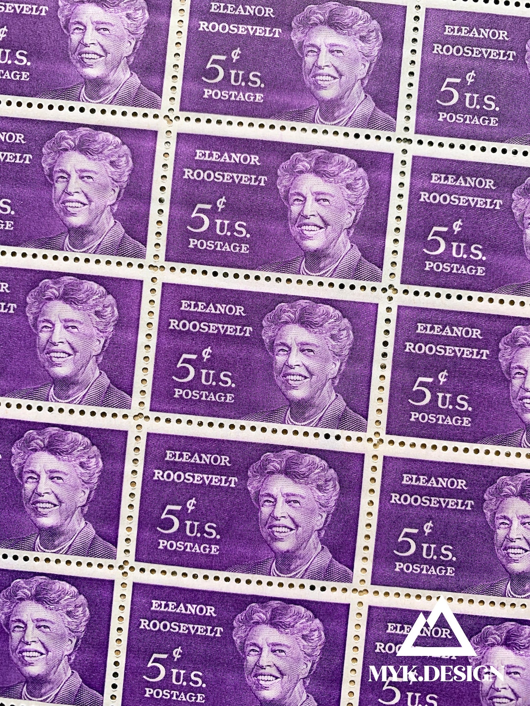 Eleanor Roosevelt | 1963 | Vintage US Postage Stamps | Face Value 5 ...