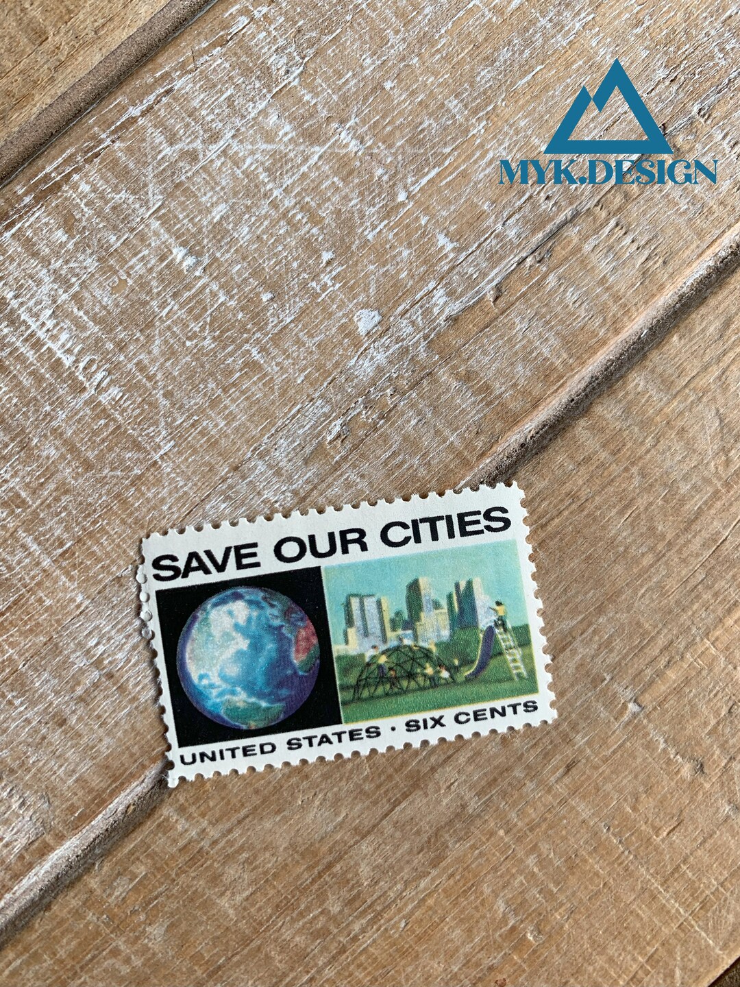 Save Our Cities | 1970 | Vintage US Postage Stamps | Face Value 6 Cents ...