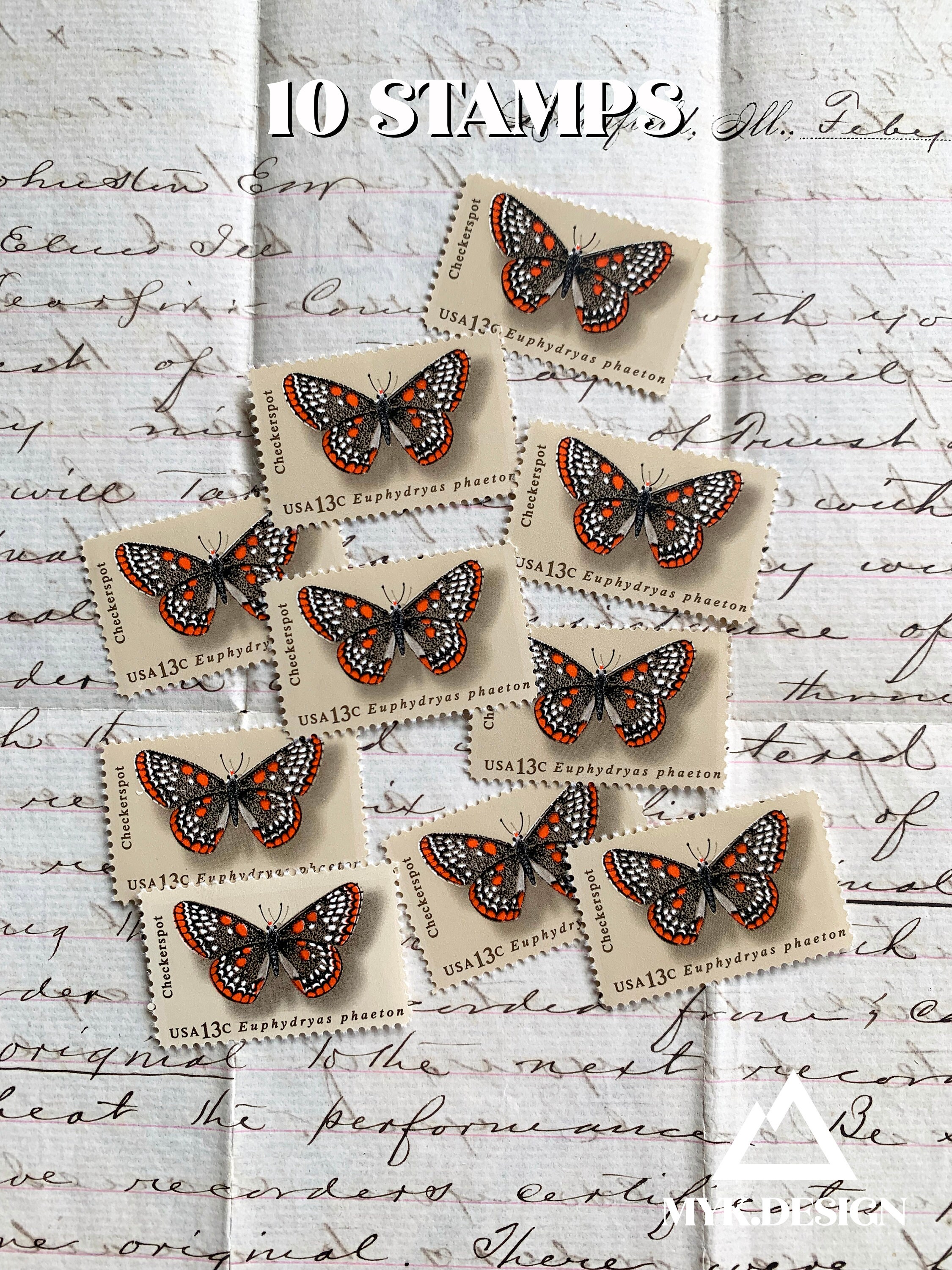 Butterfly | 1977 | Vintage US Postage Stamps | Face Value 13 Cents ...