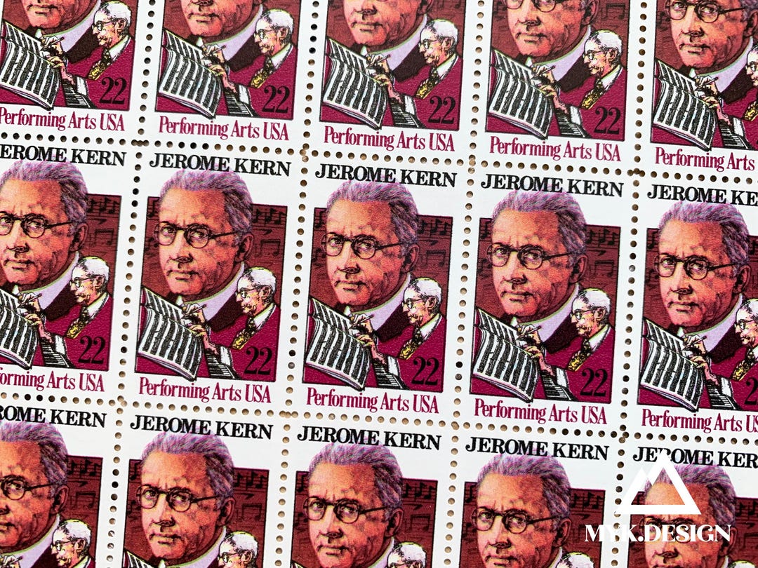 Jerome Kern 1985 Vintage US Postage Stamps Face Value 22 Cents Scott ...