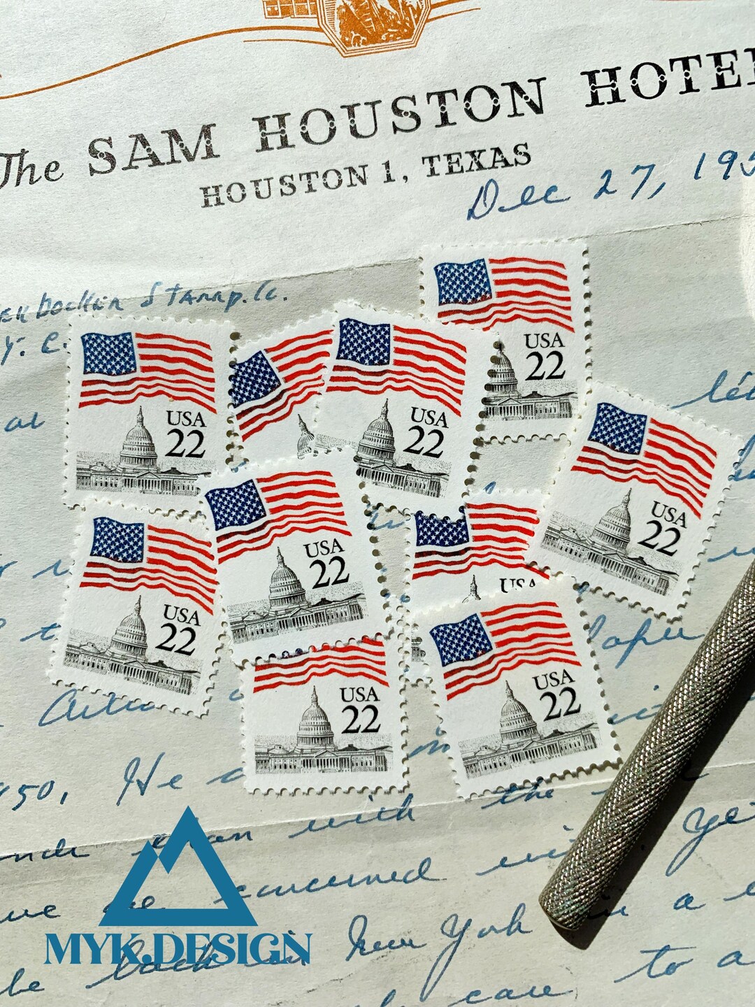 Flag Over Capitol Dome | 1985 | Vintage US Postage Stamps | Face Value ...