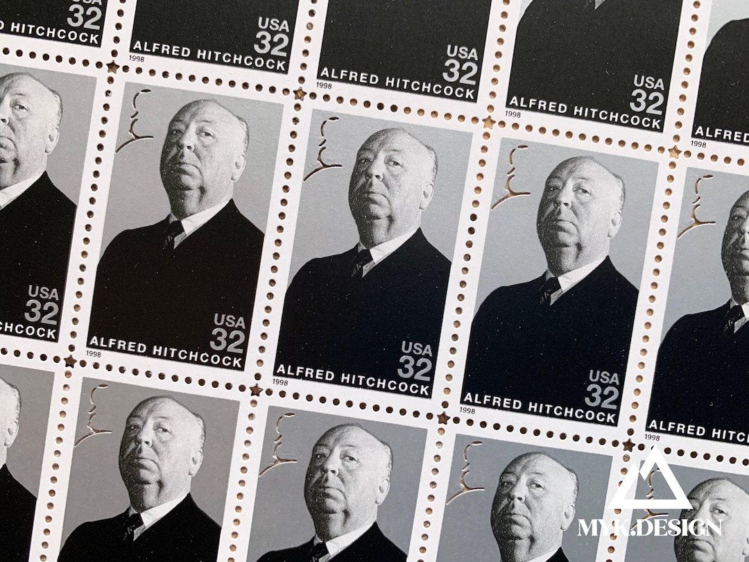 Alfred Hitchcock | 1998 | Vintage US Postage Stamps, Scott #3226 | Face ...