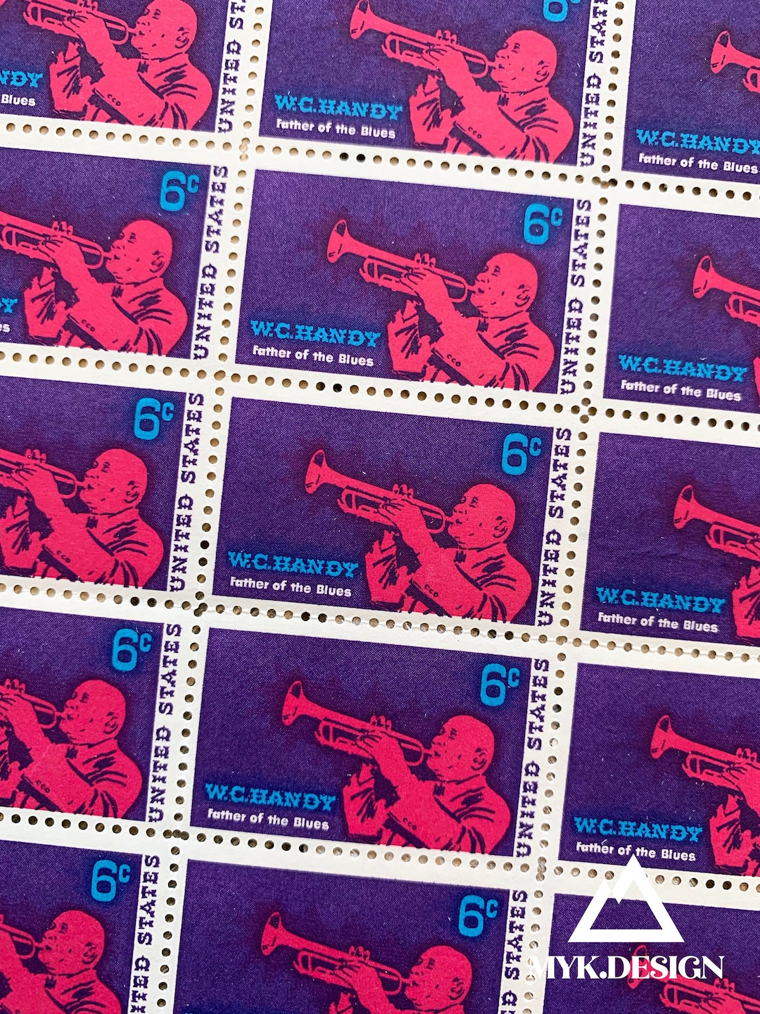 WC Handy | 1969 | Vintage US Postage Stamps | Face Value 6 Cents ...