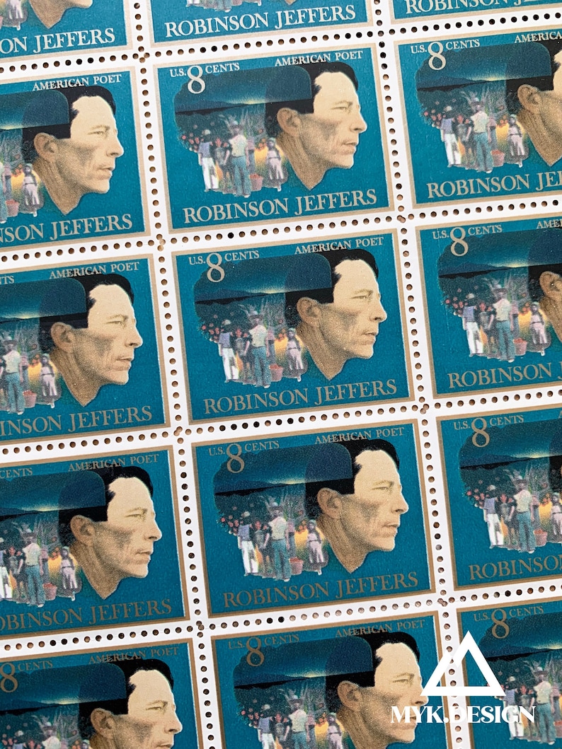 Robinson Jeffers | 1973 | Vintage US Postage Stamps | Face Value 8 ...