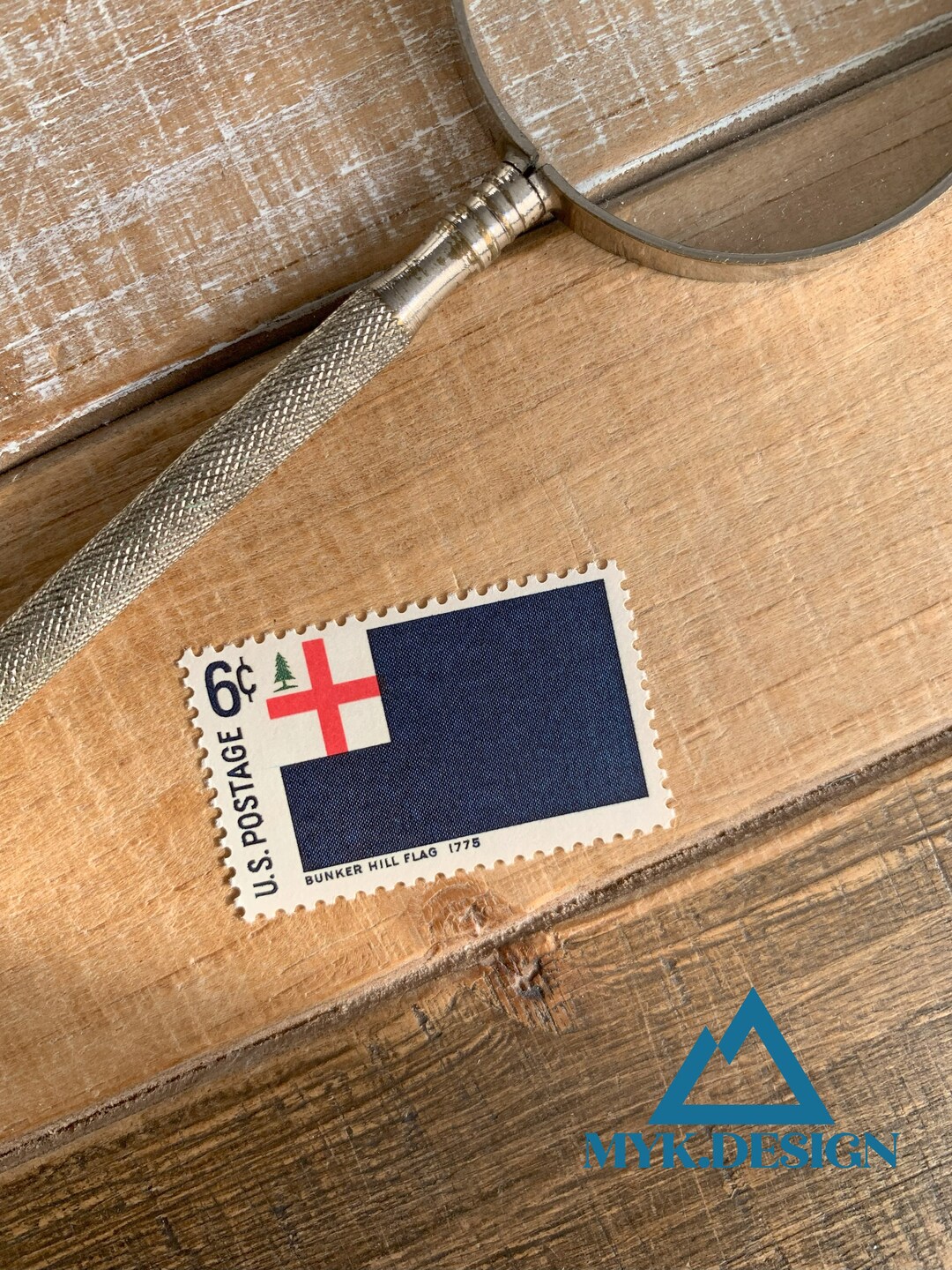 Historic Flags: Bunker Hill Flag, 1775 | 1968 | Vintage US Postage ...