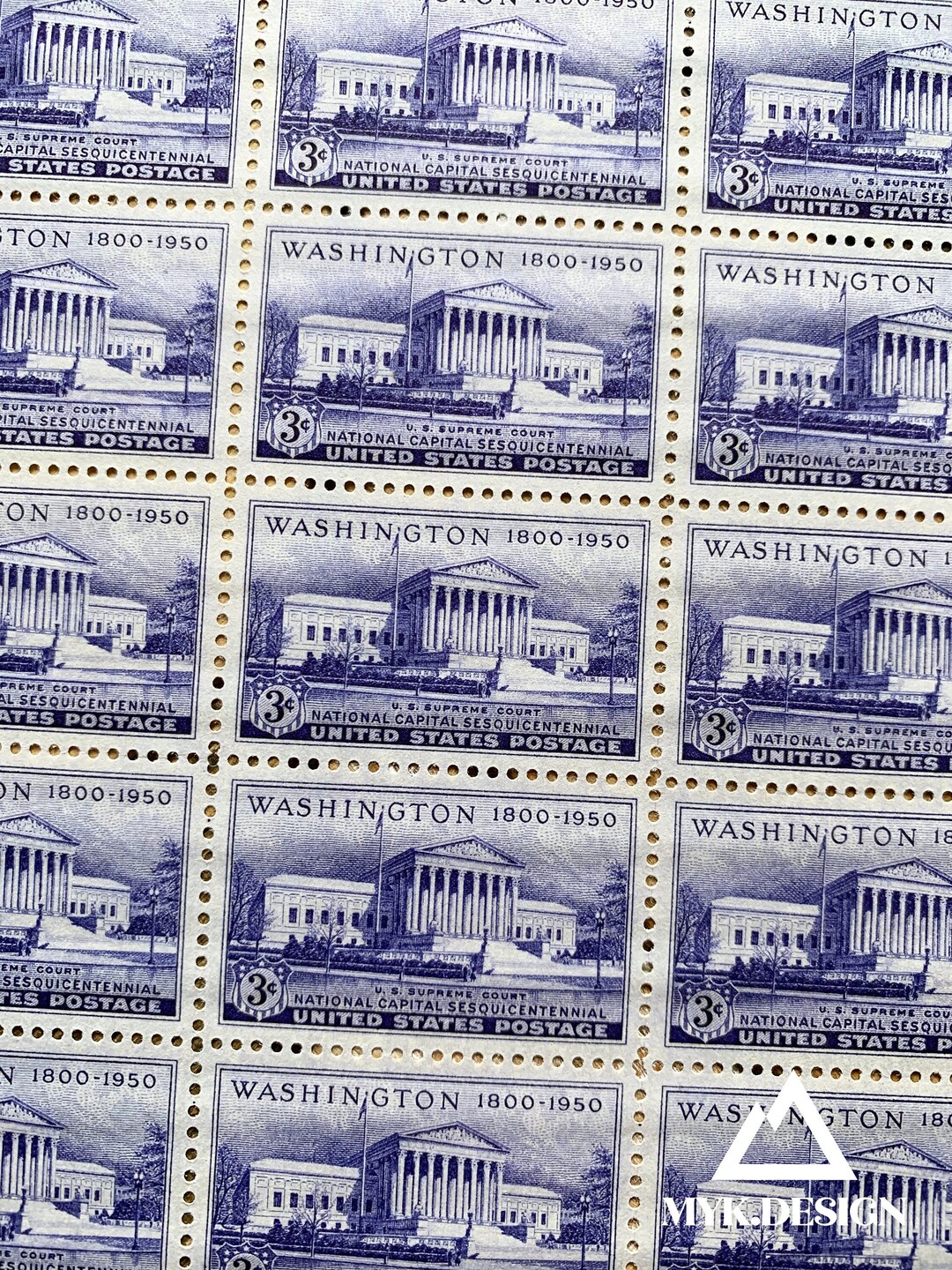 Supreme Court | 1950 | Vintage US Postage Stamps | Face Value 3 Cents ...