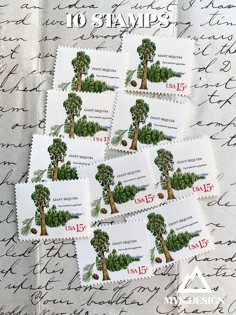 Trees | 1978 | Vintage US Postage Stamps | Face Value 15 Cents | Scott ...