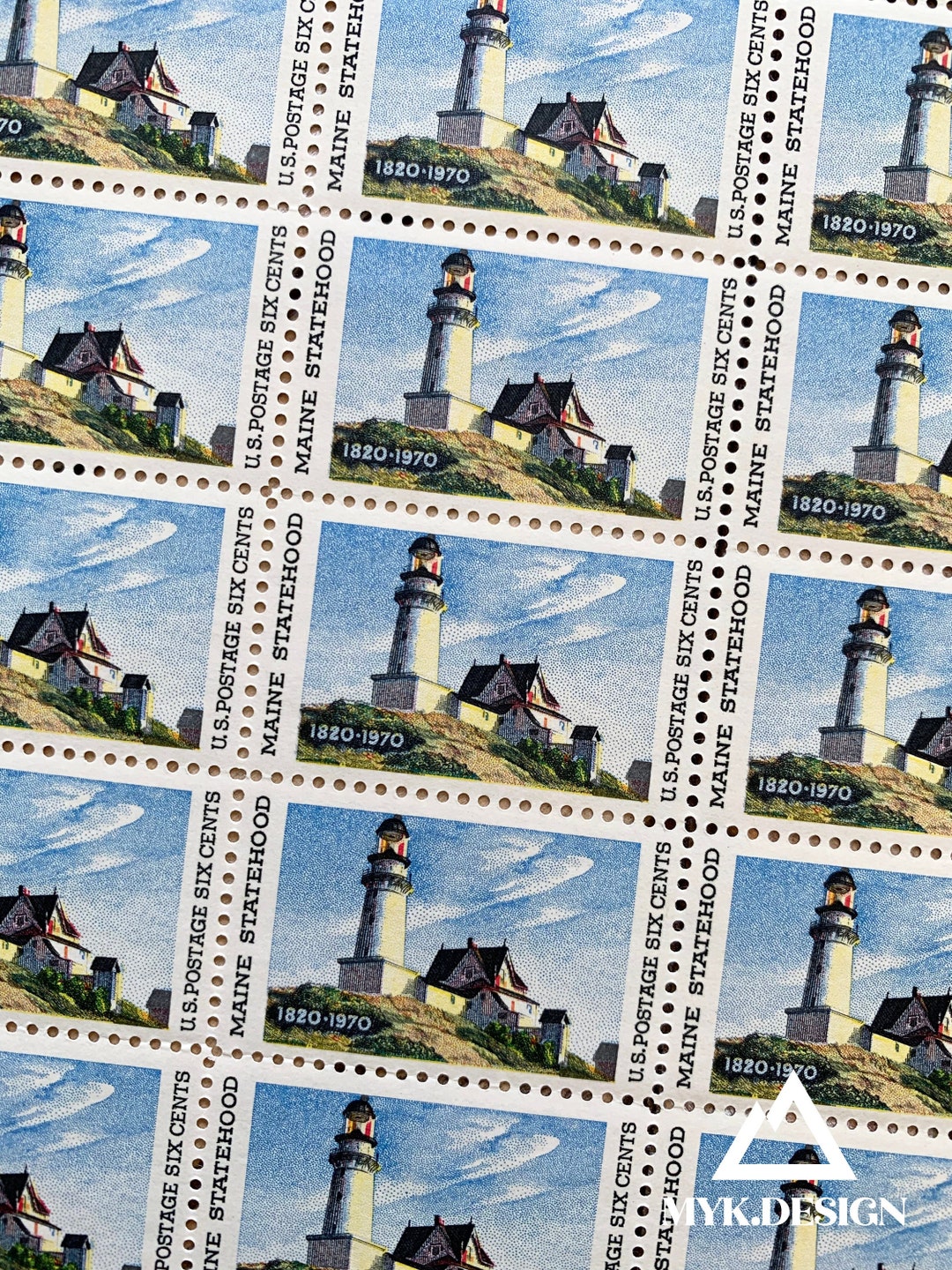 Maine Statehood, 150 Years | 1970 | Vintage US Postage Stamps | Face ...