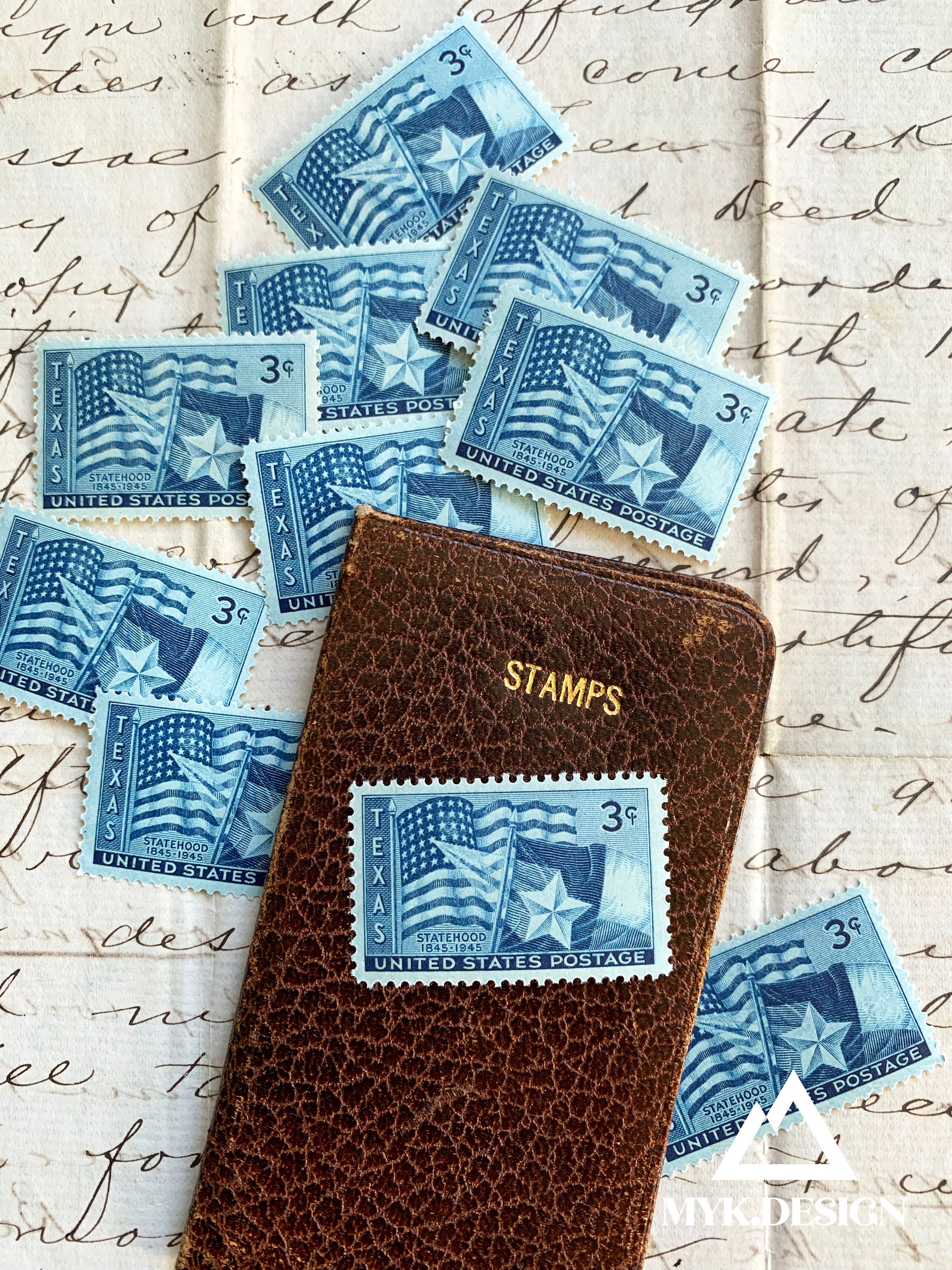 Texas Statehood Centenary 1945 Vintage US Postage Stamps Face Value 3 ...