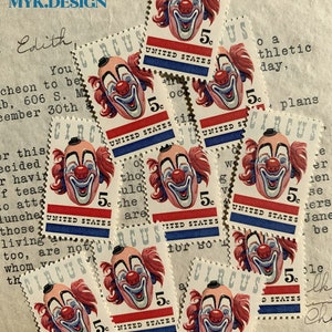 Circus | 1966 | Vintage US Postage Stamps | Face Value 5 Cents | Scott ...