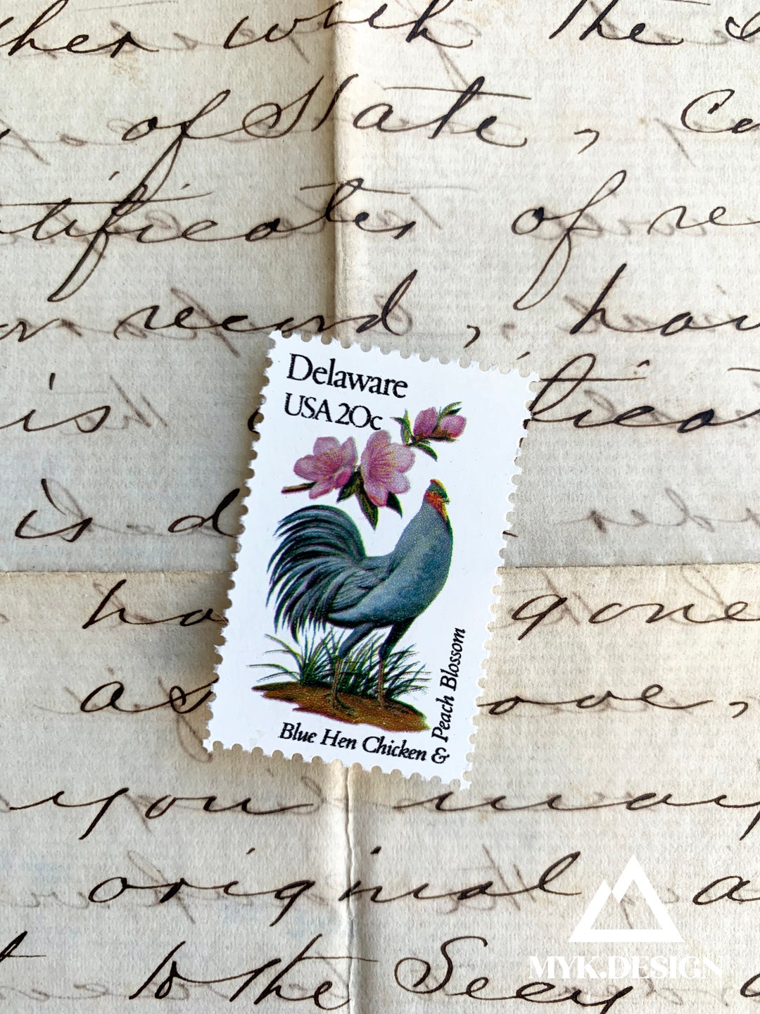 Delaware State Bird and Flower: Blue Hen Chicken and Peach Blossom ...