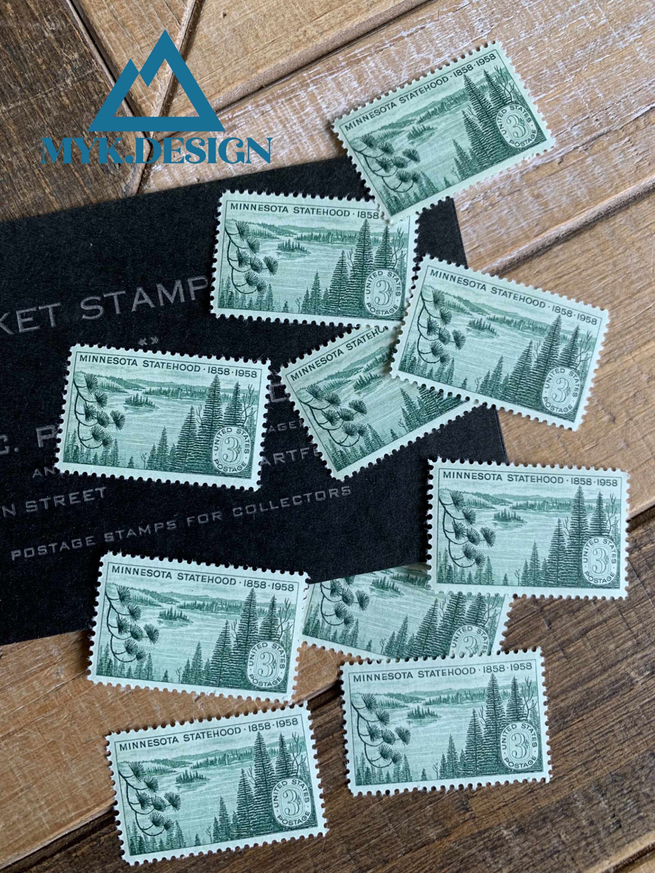 Minnesota | 1958 | Vintage US Postage Stamps | Face Value 3 Cents ...