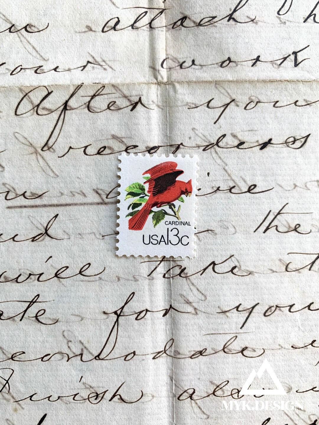 Cardinal | 1978 | Vintage US Postage Stamps | Face Value 13 Cents ...