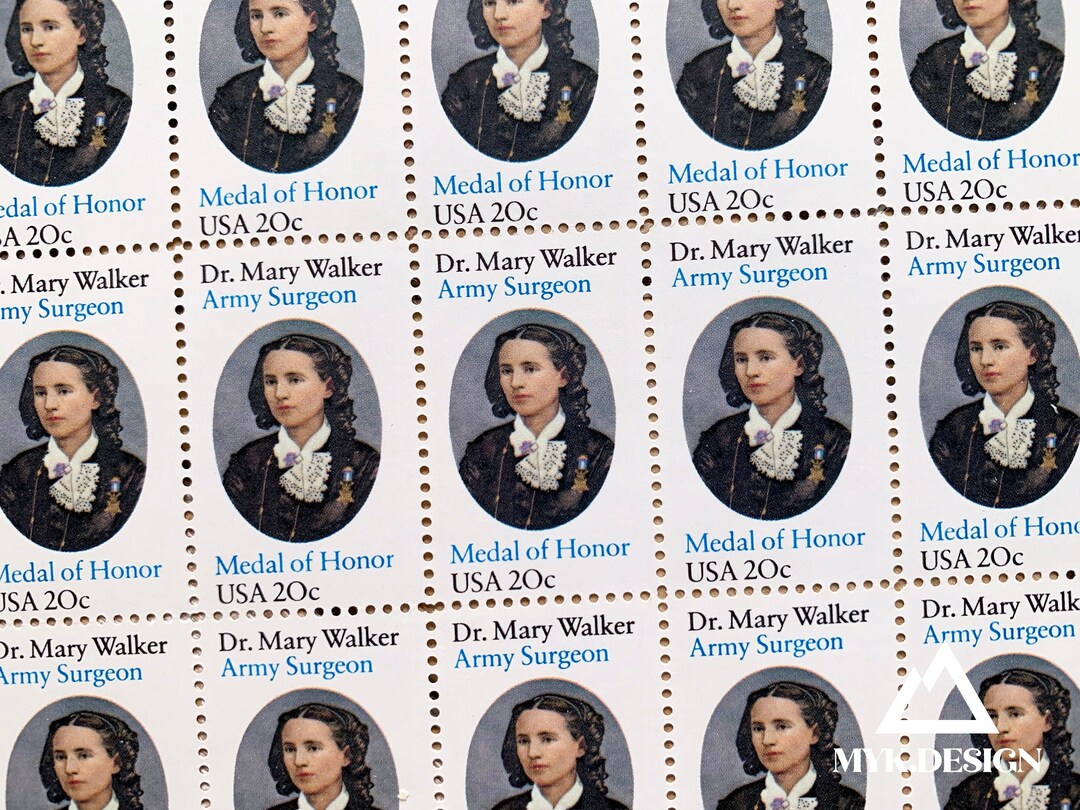 Dr Mary Walker | 1982 | Vintage US Postage Stamps | Face Value 20 Cents ...