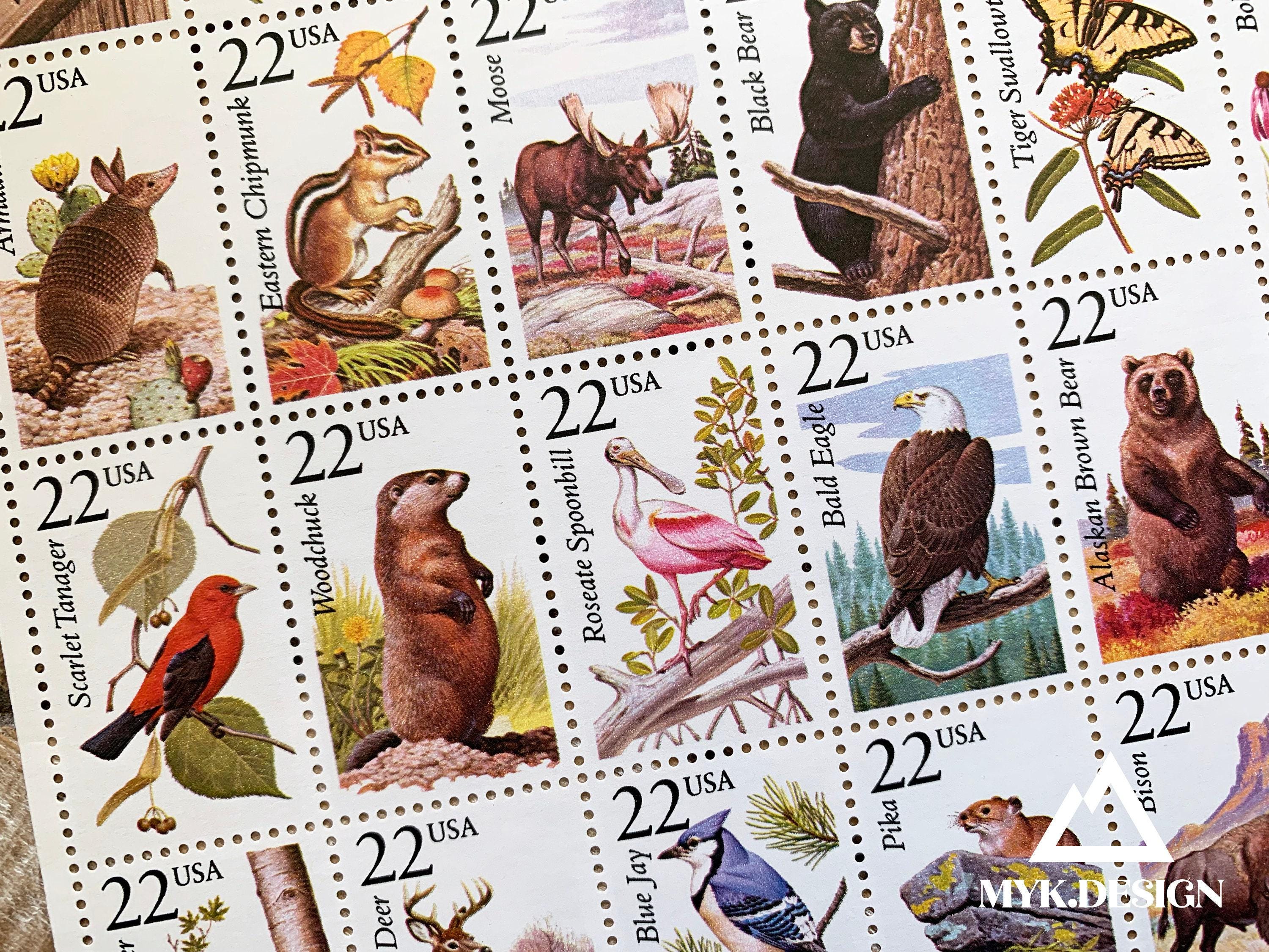 Bison | 1987 | Vintage US Postage Stamps | Face Value 22 Cents | Scott ...