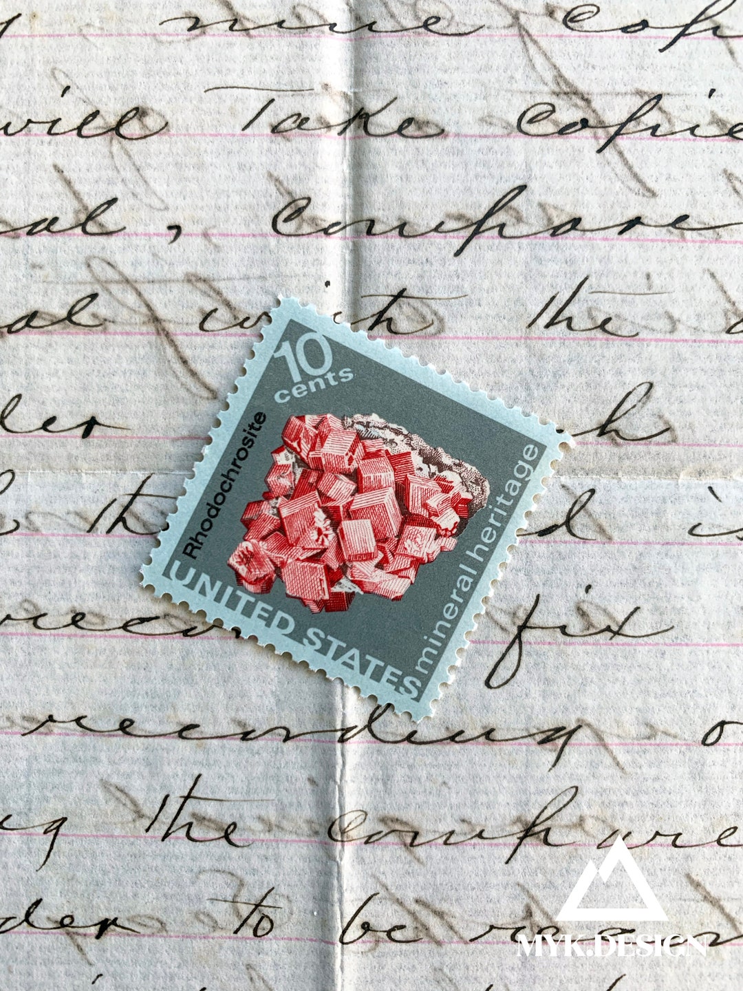 Minerals: Rhodochrosite | 1974 | Vintage US Postage Stamps | Face Value ...