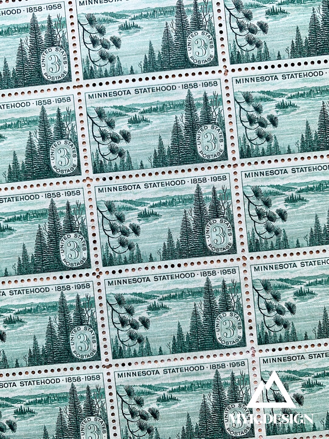 Minnesota | 1958 | Vintage US Postage Stamps | Face Value 3 Cents ...