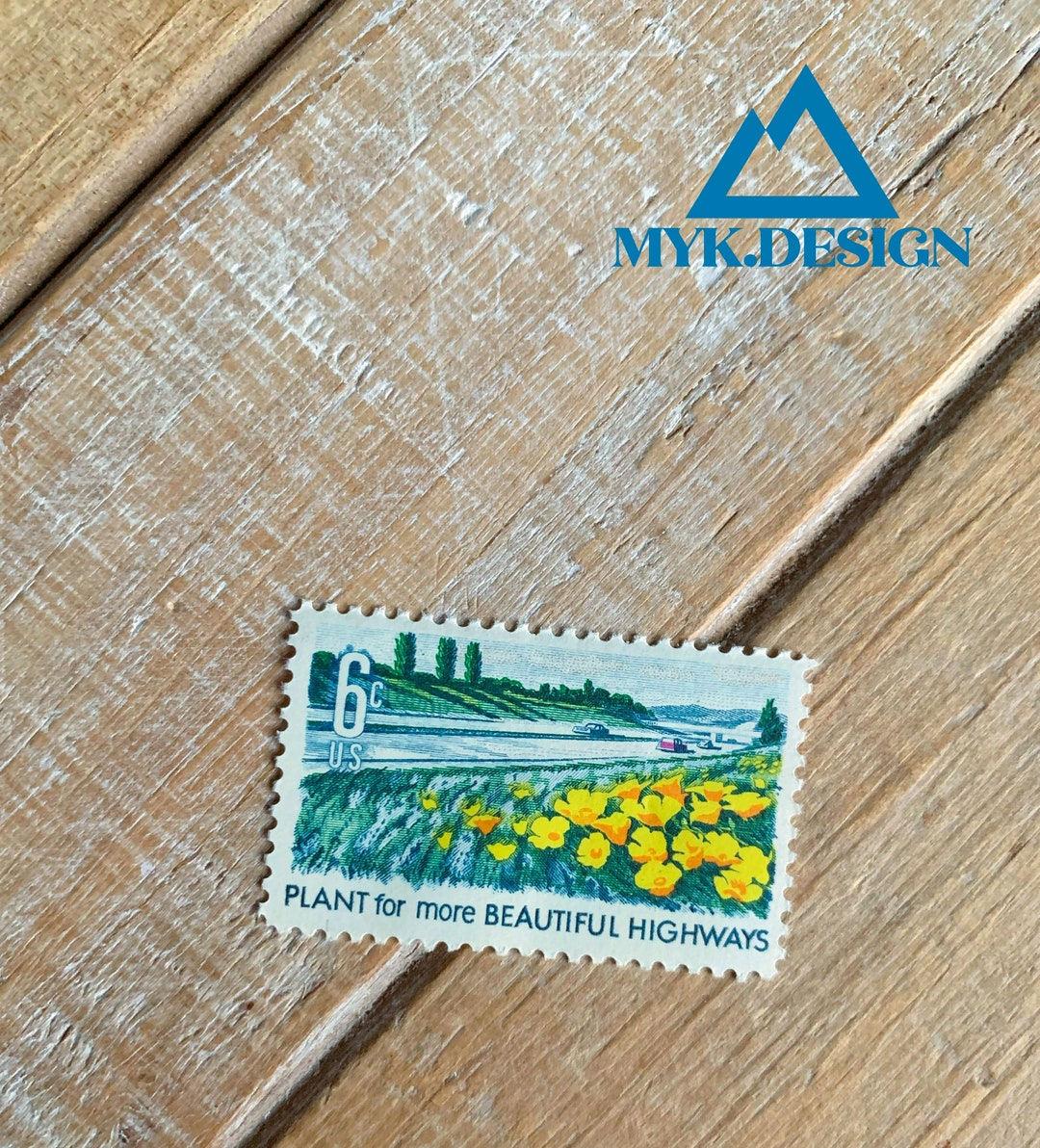 Beautification of Highways 1969 Vintage US Postage Stamps Face Value 6 ...