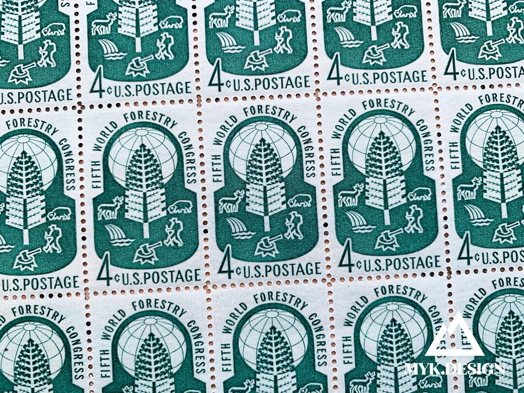 World Forestry Congress | 1960 | Vintage US Postage Stamps | Face Value ...