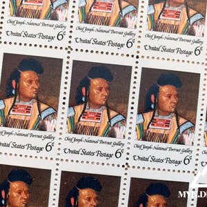 Chief Joseph | 1968 | Vintage US Postage Stamps | Face Value 6 Cents ...