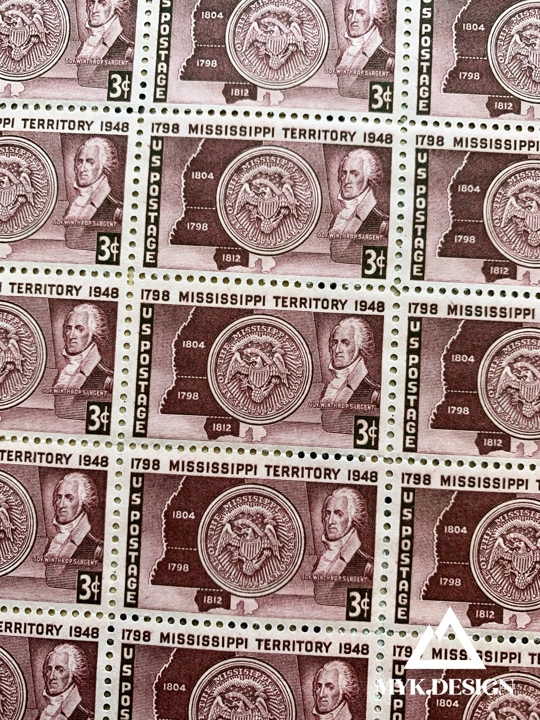 Mississippi Territory 150th Anniversary | 1948 | Vintage US Postage ...
